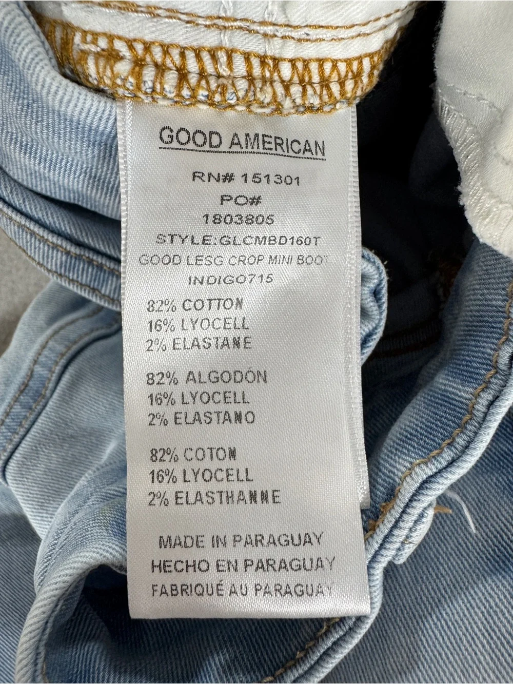 Good American | Jeans | Good American Good Legs Crop Mini Boot Jeans ...